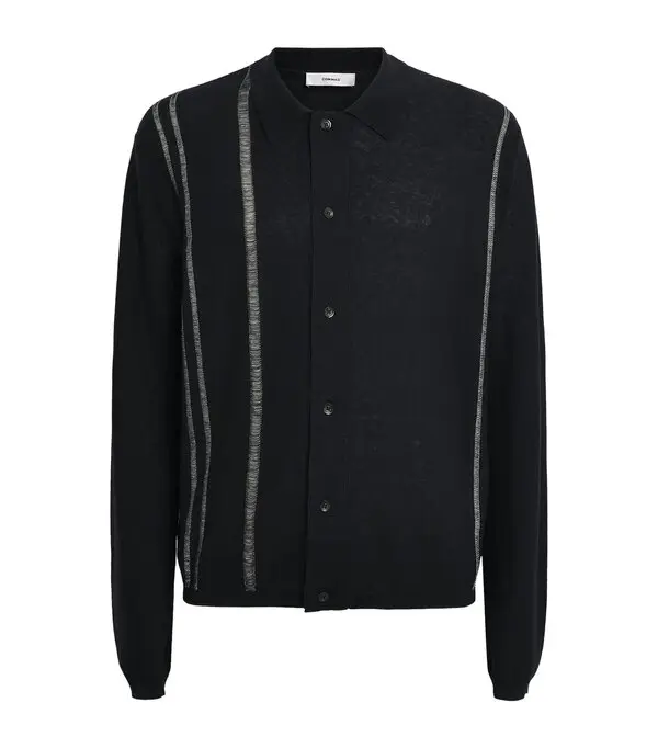 Commas Cotton-cashmere Stripe Cardigan