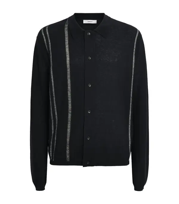 Commas Cotton-cashmere Stripe Cardigan