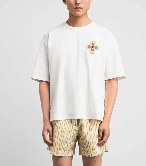 Commas Cotton Embroidered T-shirt