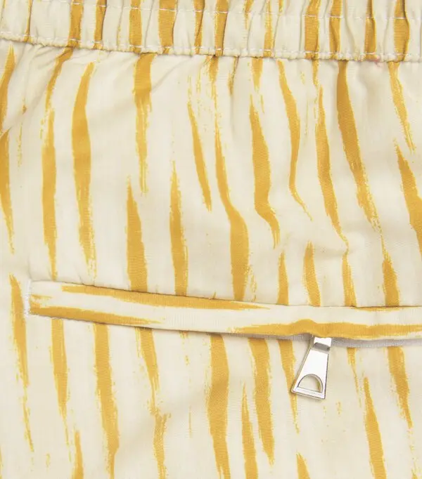 Commas Brushstroke Swim Shorts - Yellow
