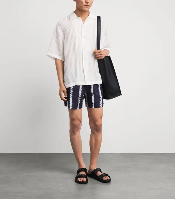 Commas Shibori Stripe Swim Shorts