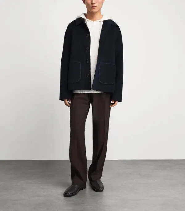 Commas Wool-cashmere Embroidered Jacket