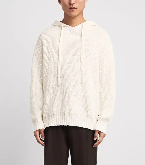 Commas Cotton Knit Hoodie