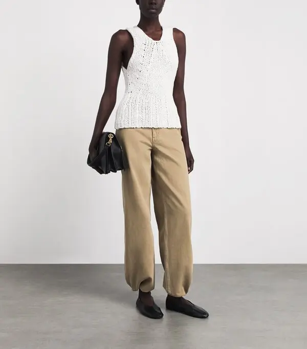 Still Here Drawstring Sport Low-rise Wide-leg Jeans