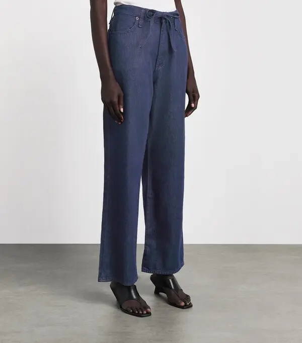 Rag & Bone Drawstring Phoebe Wide-leg Jeans