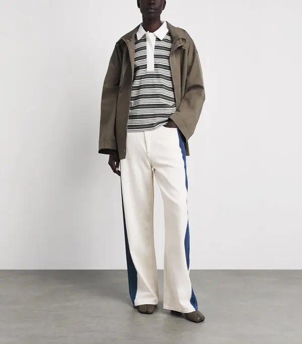 Rag & Bone Featherweight Logan Mid-rise Wide-leg Jeans - Ivory