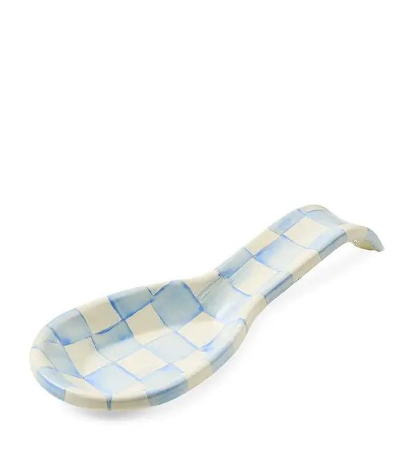 MACKENZIE-CHILDS Sky Check Spoon Rest