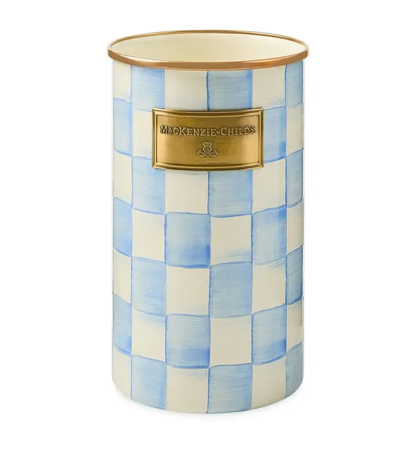 MACKENZIE-CHILDS Sky Check Utensil Holder