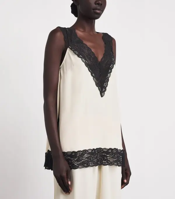 Stylein Lace-trim Miette Blouse - Ivory