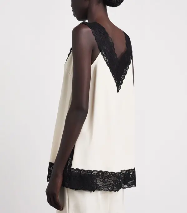 Stylein Lace-trim Miette Blouse - Ivory