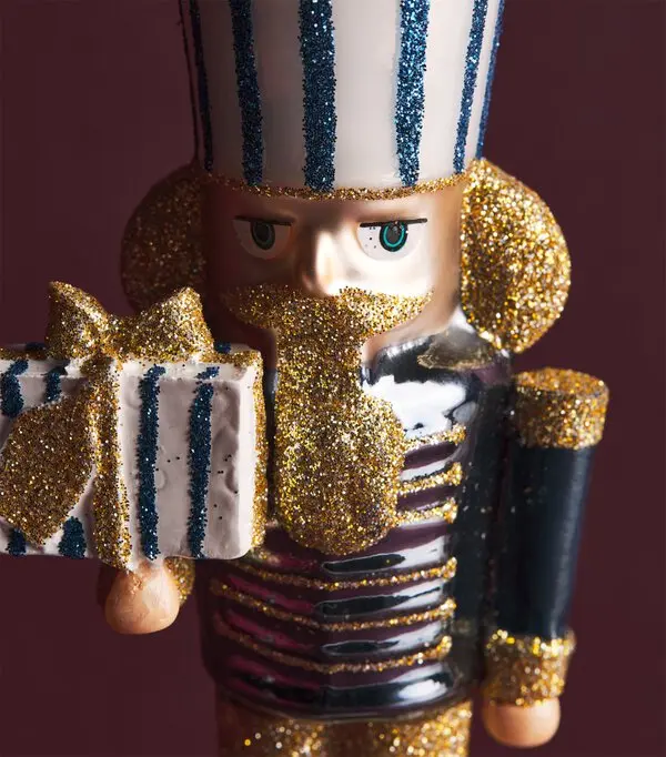 Harrods Glass Nutcracker Tree Decoration