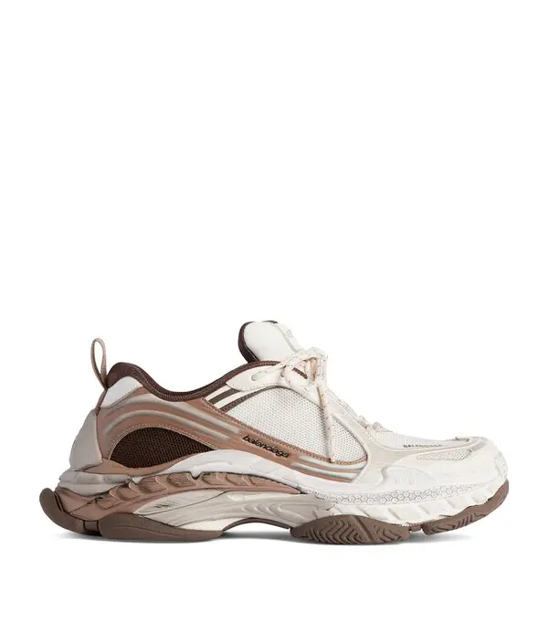 Balenciaga Triple S.2 Distressed Sneakers - Brown