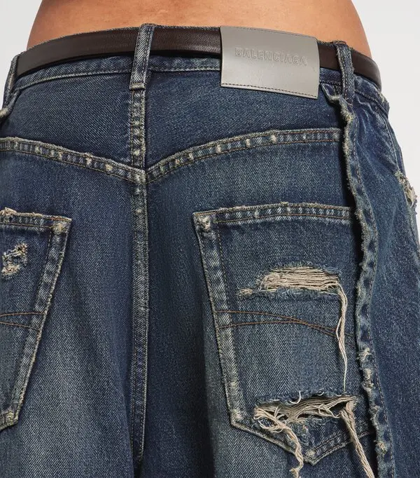 Balenciaga Oversized Distressed Jeans