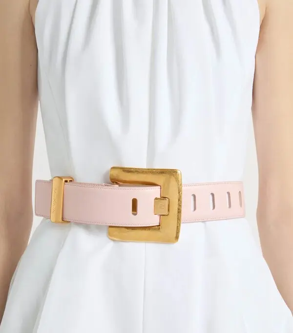 Balmain Leather Anthem Belt