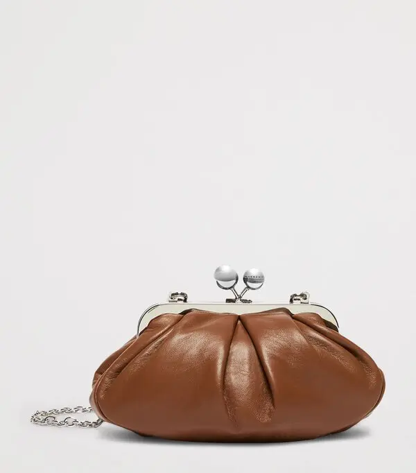 Max Mara Small Leather Pasticcino Clutch Bag