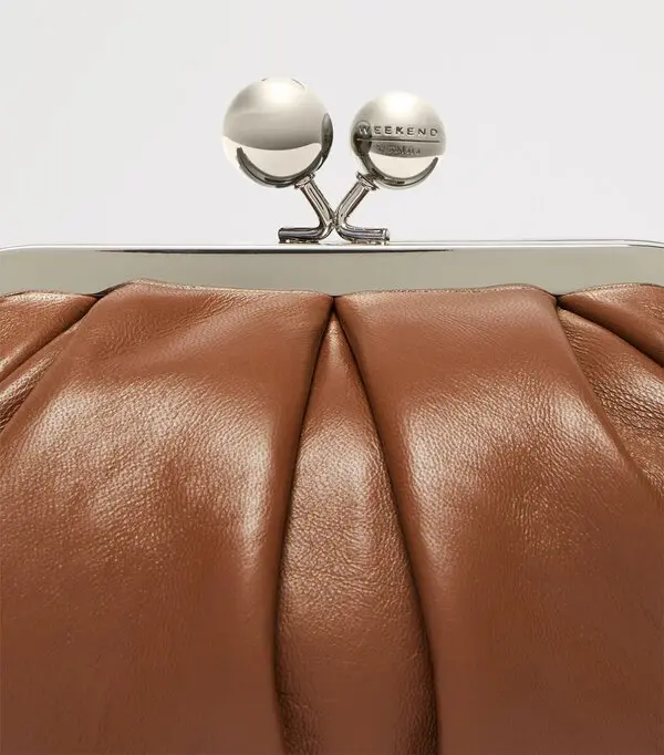 Max Mara Small Leather Pasticcino Clutch Bag