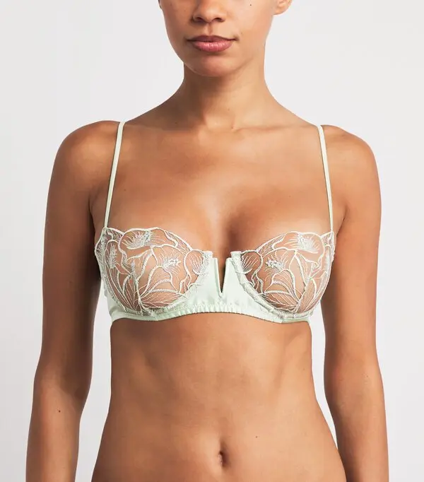 Kiki De Montparnasse Lace Calla Lily Balconette Bra