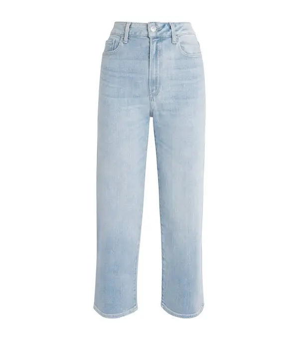 Paige Cropped Anessa Wide-leg Jeans - Blue