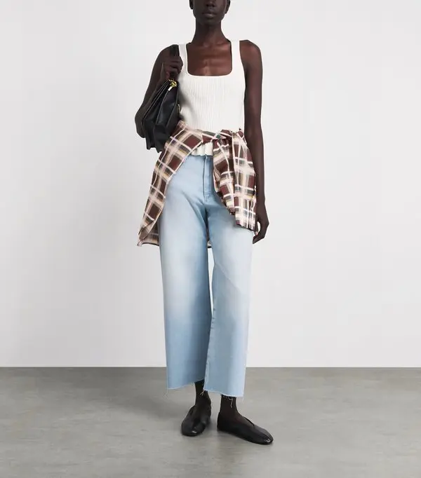 Paige Cropped Anessa Wide-leg Jeans - Blue