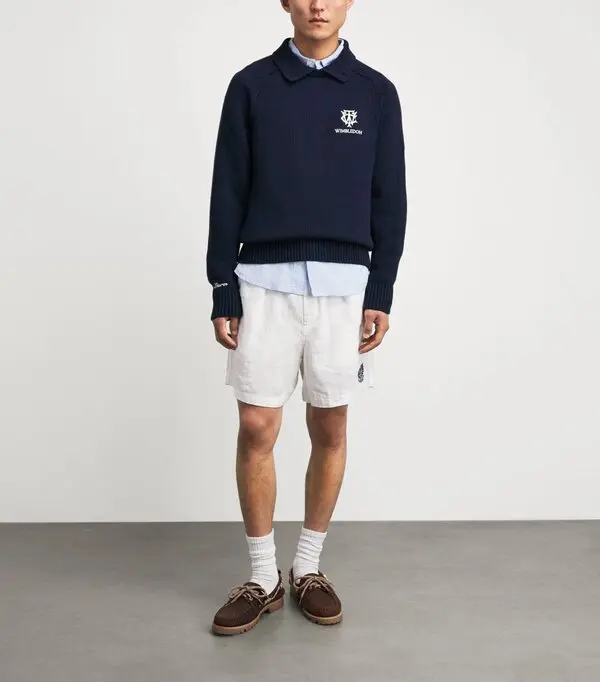Rlx Ralph Lauren X Wimbledon Cotton Polo Sweater