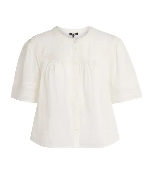 Paige Cotton Embroidered Pasadena Blouse
