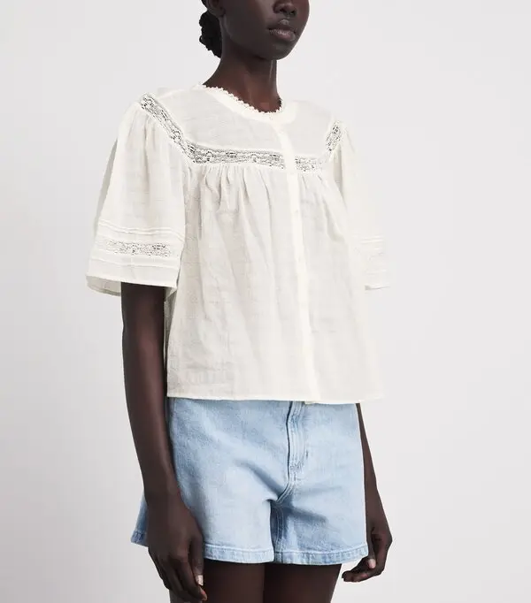 Paige Cotton Embroidered Pasadena Blouse