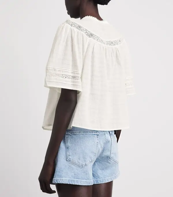Paige Cotton Embroidered Pasadena Blouse