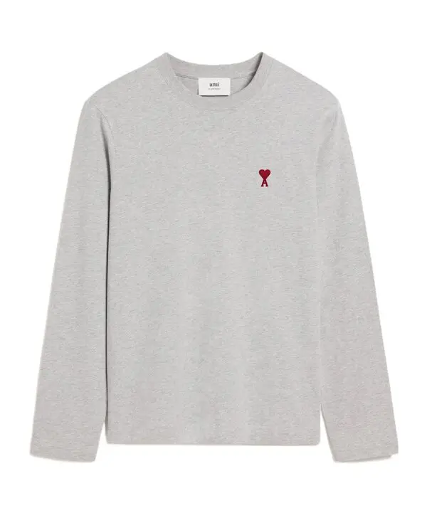 Ami De Coeur Long Sleeves T-shirt - Grey