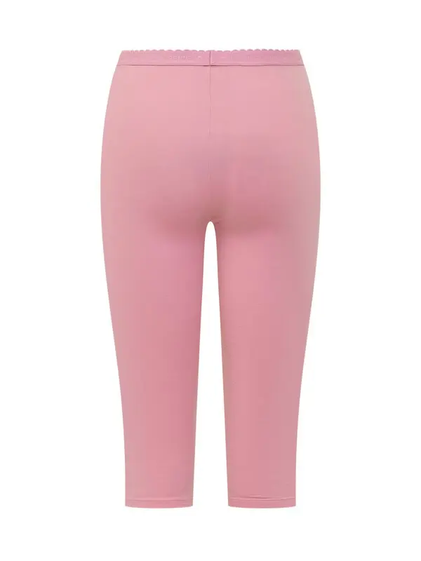 MARINE SERRE Pearl Logo Capri Pants