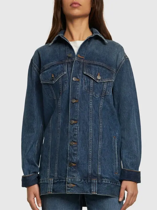 Khaite Ross Buttoned Denim Jacket