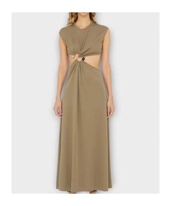 Christopher Esber Cut-out Ring Knitted Maxi Dress - No
