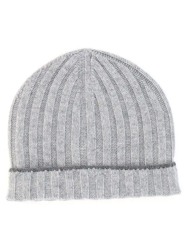 Brunello Cucinelli Ribbed Knit Beanie