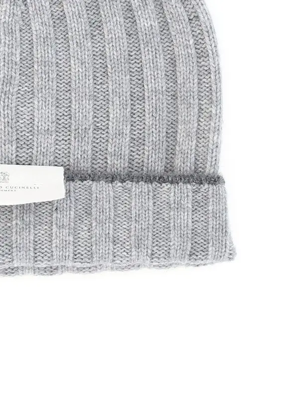 Brunello Cucinelli Ribbed Knit Beanie