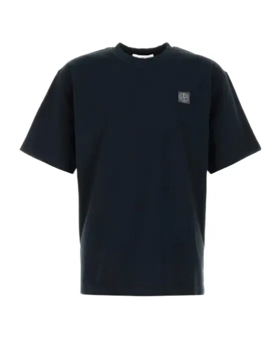 Stone Island Label T-shirts - Navy