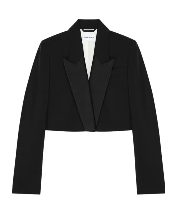 Givenchy Cropped Jacket In Wool And Mohair