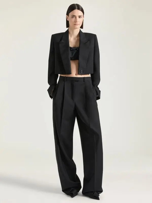 Givenchy Cropped Jacket In Wool And Mohair