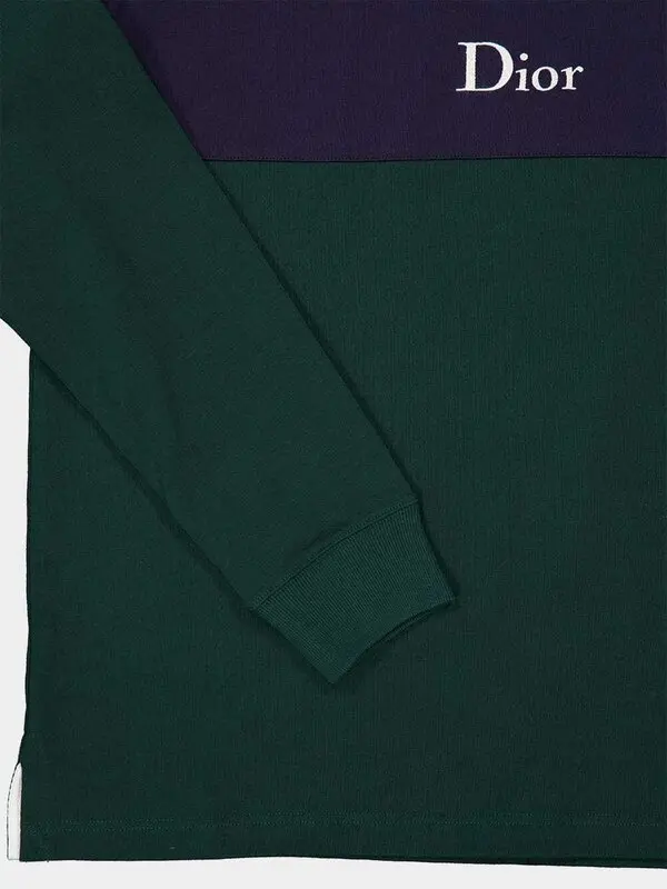 Dior Logo Long-sleeve Polo Shirt