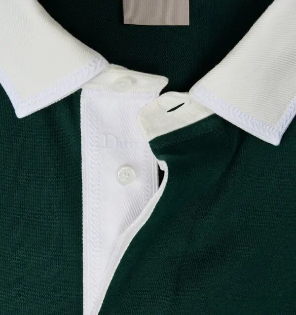 Dior Logo Long-sleeve Polo Shirt