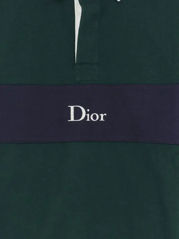 Dior Logo Long-sleeve Polo Shirt