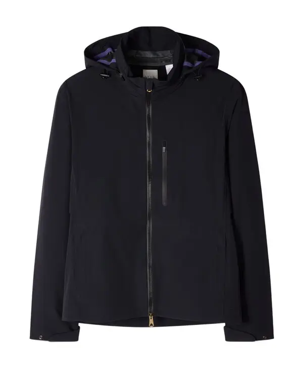 Paul Smith Zip-up Hooded Jacket - Navy