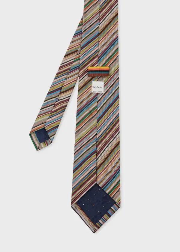 Paul Smith Signature Stripe' Silk Tie