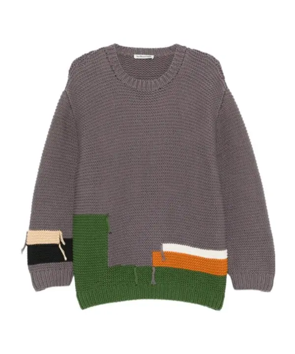 You Must Create Color-blocked Patchwork Sweater