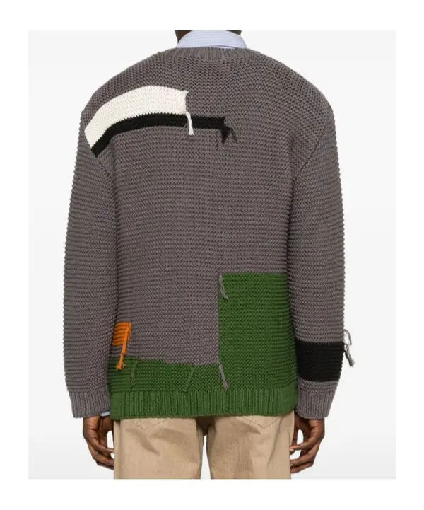 You Must Create Color-blocked Patchwork Sweater