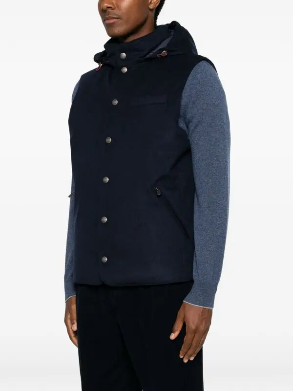 Brunello Cucinelli Wool Padded Vest - Multicolor