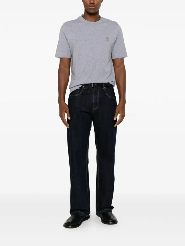Brunello Cucinelli Logo Cotton T-shirt