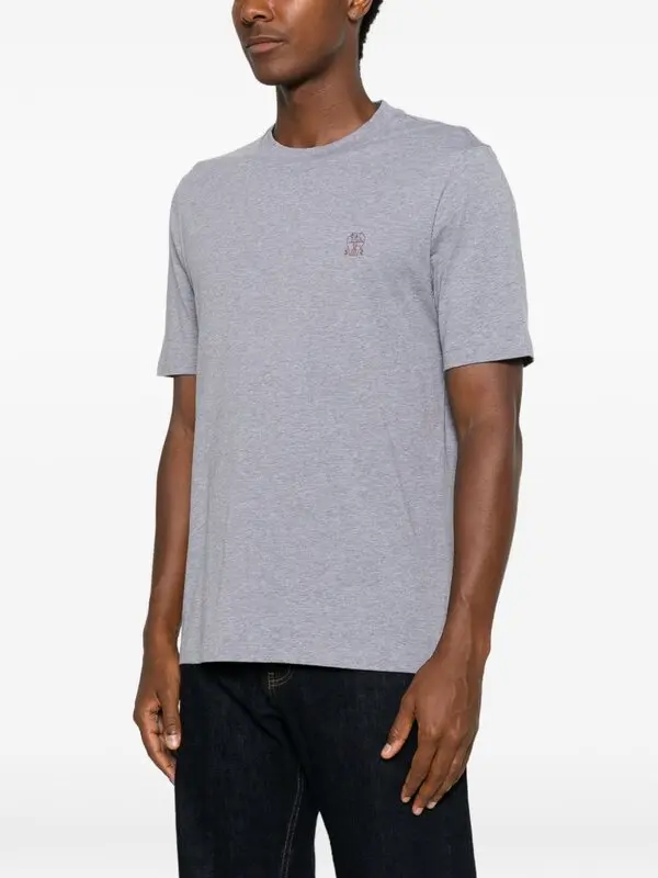 Brunello Cucinelli Logo Cotton T-shirt