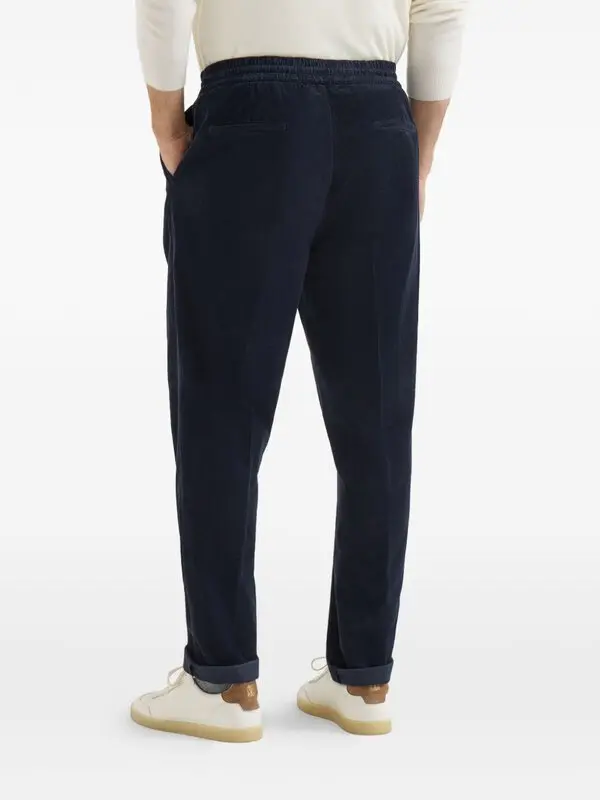 Brunello Cucinelli Garment-dyed Corduroy Trousers - Multicolor