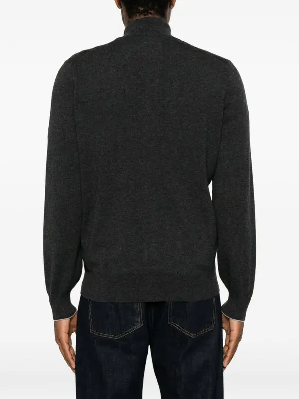 Brunello Cucinelli Cashmere Zipped Cardigan - Multicolor