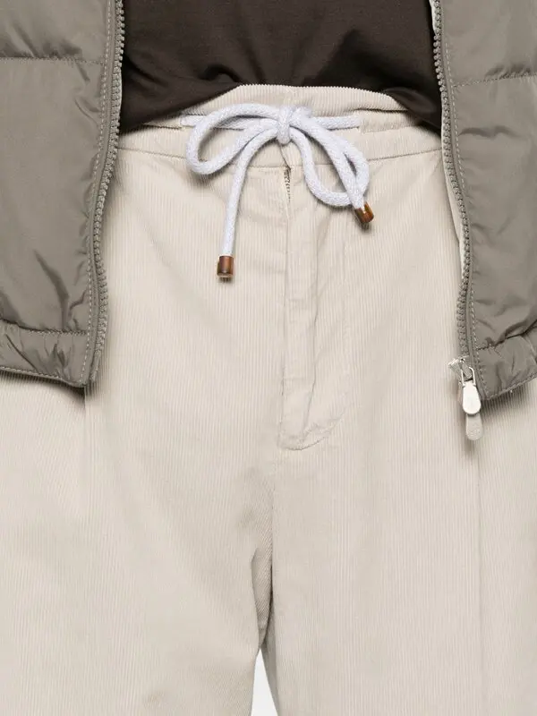 Brunello Cucinelli Corduroy Drawstring Trousers - Multicolor