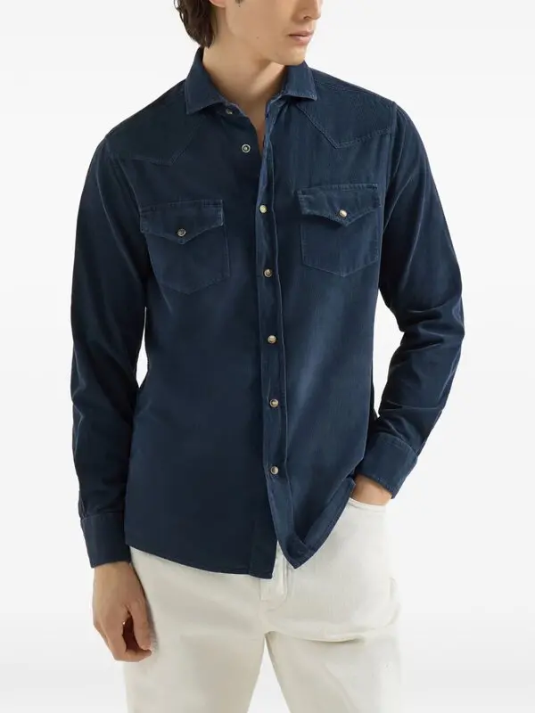 Brunello Cucinelli Cotton Shirt - Multicolor